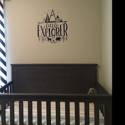 Little Explorer Wall Decal Nursery Decal, Wall Quote, Little Explorers ...