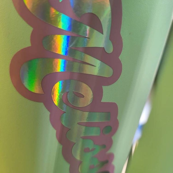 Layered Vinyl Sticker, Name Decal for Tumblers, Name Stickers for ...