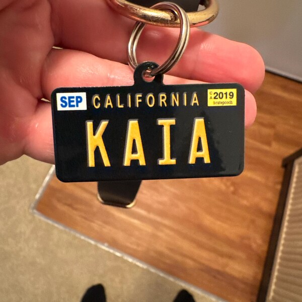 Texas Driver Dog Id Tag Personalized License, Durable Dog Tag, Double ...