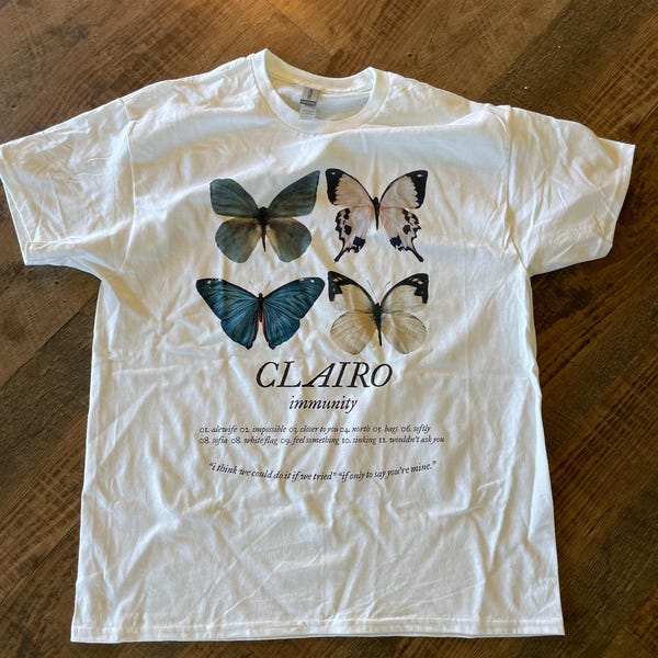Clairo Unisex T-shirt - Immunity Album Tee - Music Merch for Gift ...