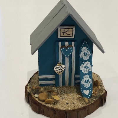 Mini Surfer's Coloured Beach Huts. - Etsy