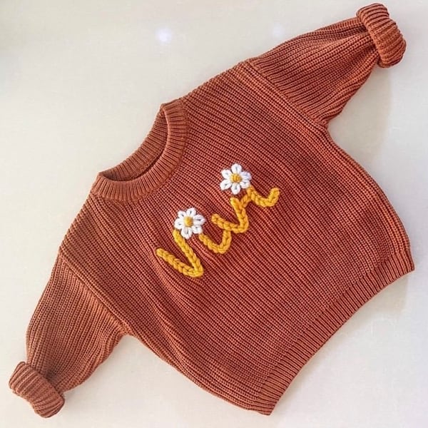 Fall Toddler Sweater | Custom Embroidered Baby and Toddler Sweater ...