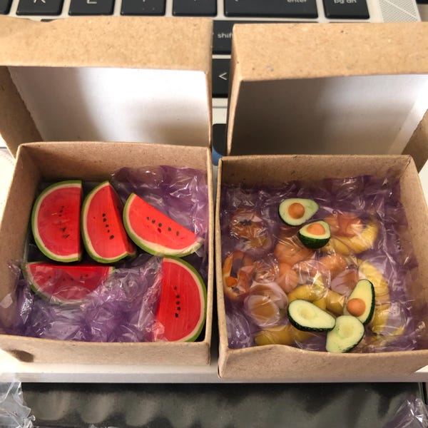 10 Boxes Cases Containers Container Storage Clear Plastic Display Cute ...