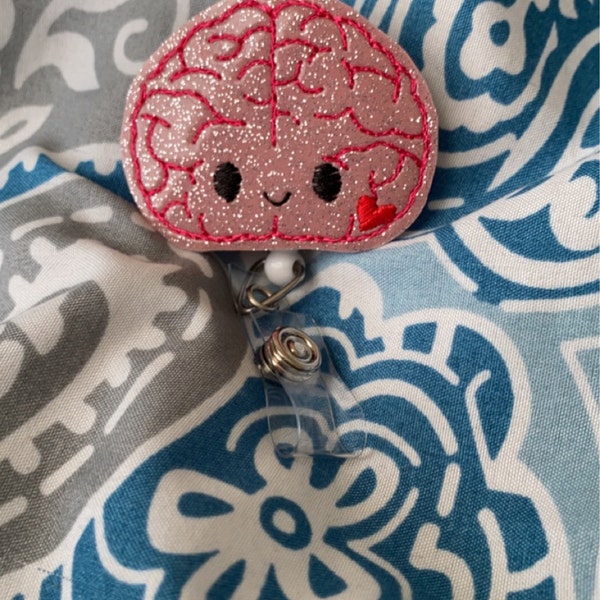 Brain Badge Reel, Neuro Nurse Badge Reel, Neurology Badge Reel ...