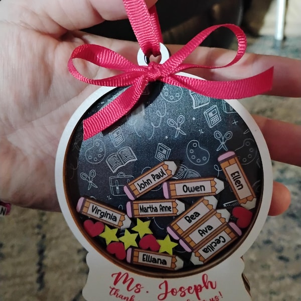 Custom Teacher Sticky Note Holder, End of Year Teacher Gift, Teacher ...