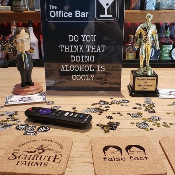 The Office Coasters - the Office Fan Gift - the Office Gift Set - the ...