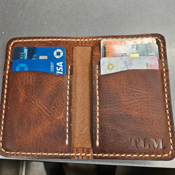 Handmade Antique Leather, Front Pocket Wallet, Personalized Wallet ...