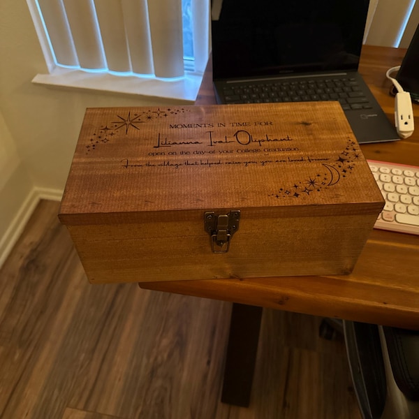 Time Capsule Keepsake Box for Newborn | Senior Gift | Personalized ...