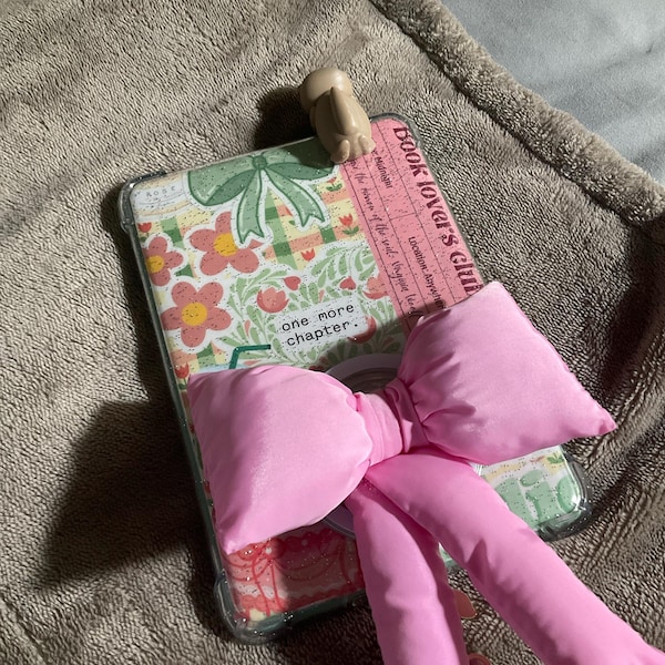 Brown Gangham Printable Kindle Insert | Aesthetic Kindle Cover | Clear ...