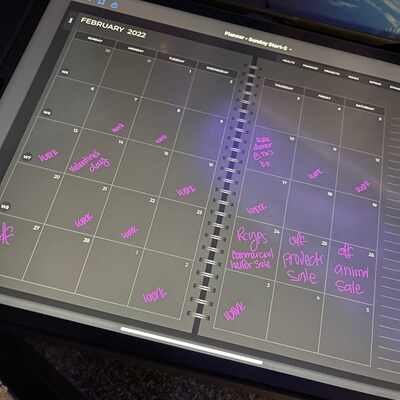 Digital Monthly Planner for Goodnotes Notabilty Digital - Etsy