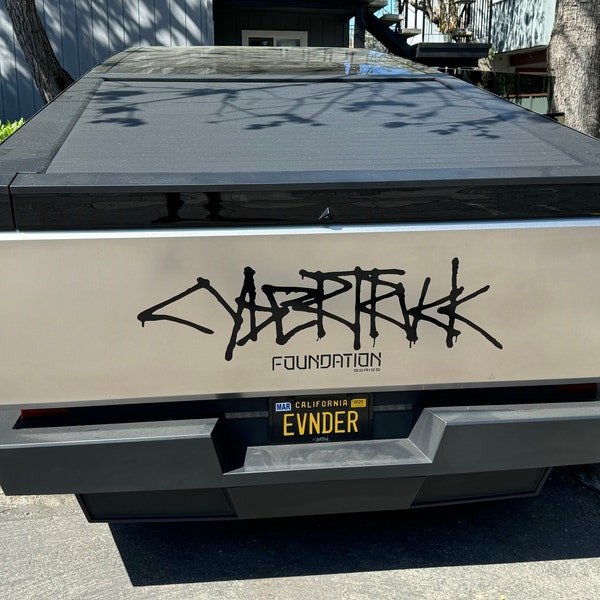 Cybertruck Foundation Series Logo Vinyl Decal Sticker Tesla Car ...