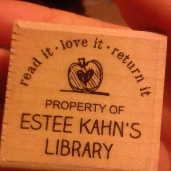 Custom Library Stamp, Property of Stamp, Read Love Return Stamp ...