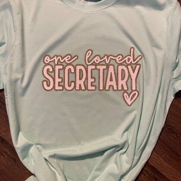 One Loved Secretary SVG PNG, Best Secretary Svg, Secretary Appreciation ...