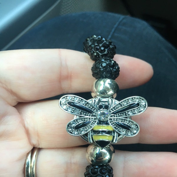 Snap Button Jewelry, Crystal Pink Snap Charm,fits on Ginger Snaps ...