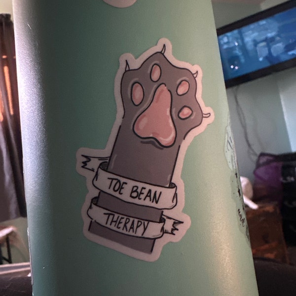 Toe Bean Therapy Sticker - Etsy