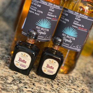 PRINTABLE 375ML Birthday Custom Label 1738 Cognac Custom | Etsy