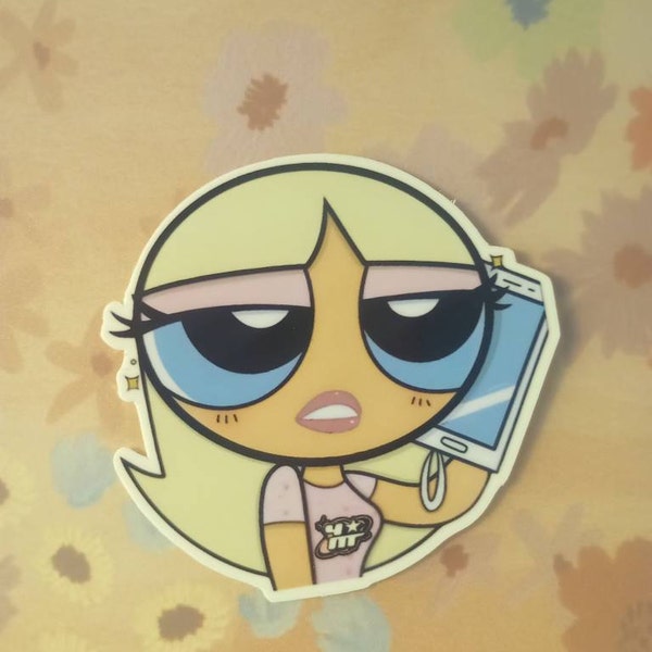 Latina Power Puff Girl Sticker, Latino Sticker, Vinyl Stickers ...