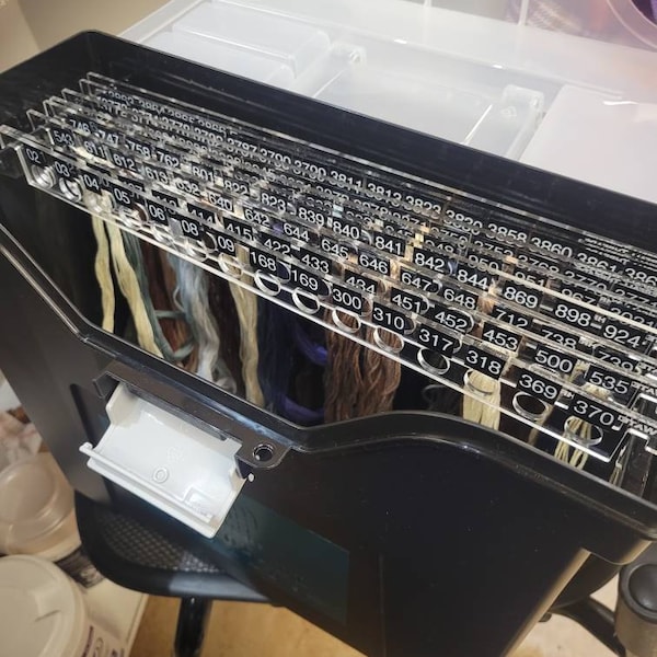 DMC DISCONTINUED Threads (#3880-3895) Hanging File Organizer, Hanging ...