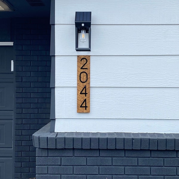 House Numbers, Address Sign, Vertical Outside Sign, Custom Address ...