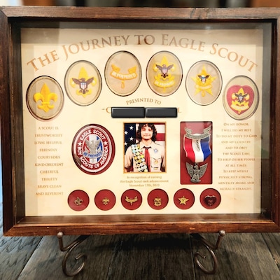 Journey to Eagle Plaque, 11x14 Wood Plaque, Eagle Scout Patches, Eagle ...