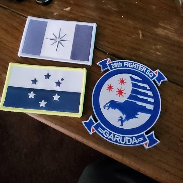 Ace Combat Inspired, Republic of Emmeria Flag, Military Morale Patch ...