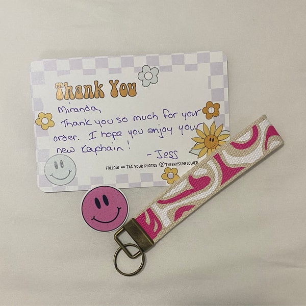 Swirl Spiral Custom Keychain Wristlet / Key Fob Keychain Lanyard Strap ...