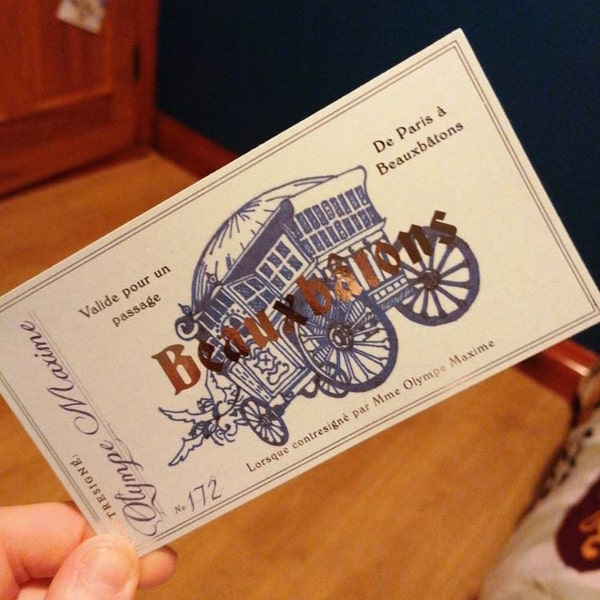 French School Stagecoach Ticket - Etsy