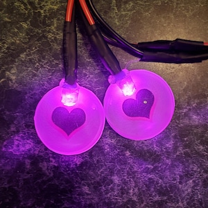 LED Costume / Fursuit Eyes AA Pack Custom 1.5 2 Acrylic 3-D Follow Me ...