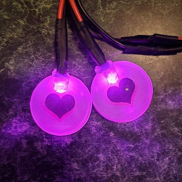 LED Costume / Fursuit Eyes (AA Pack) - Custom - 1.5" - 2" - Acrylic 3-D ...