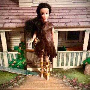 Topper Dawn palitoy Pippa Doll Vintage Handmade Wedding Gown and Veil ...