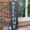 Farmhouse Rustic Wood Welcome Sign, Vertical Wooden Welcome Sign ...