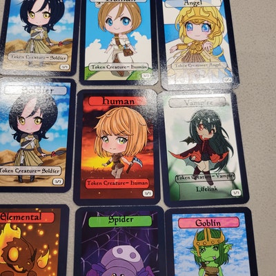 Chibi Mtg Pick Any 15 Creature Tokens, Emblems, or Lands Super Adorable ...