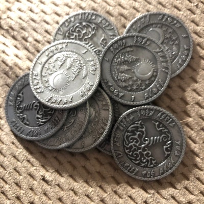 Fantasy Coins Elven Silver Piece - Etsy