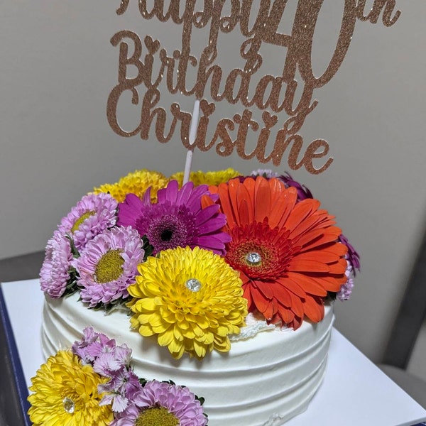 13th Birthday Cake Topper, Happy Birthday Cake Topper, 13th Cake Topper ...