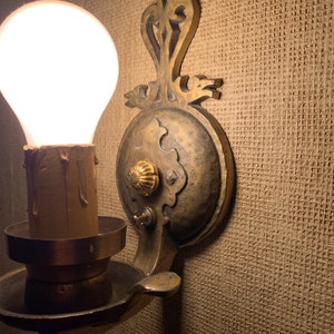 Wall Sconce Backplate in Cast Brass DIY Part Hobby Craft - Etsy