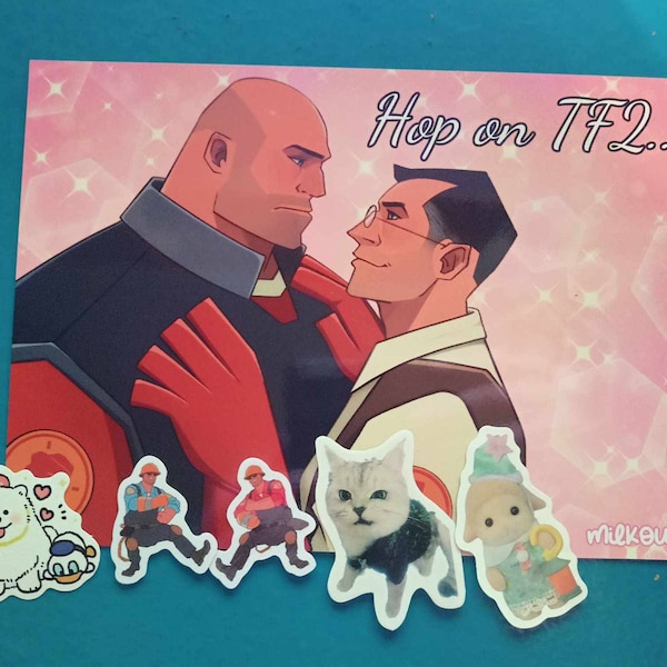 Hop on TF2 Heavy X Medic Old Man Yaoi BL A5 Print - Etsy