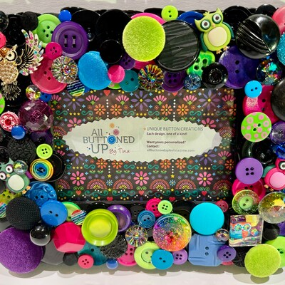 Heart Buttons Galore Collection My Love Set of 7 Shank Flat Back Choice ...
