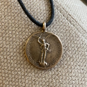 Sterling Silver St Francis of Assisi Blessing Medal Pendant on - Etsy