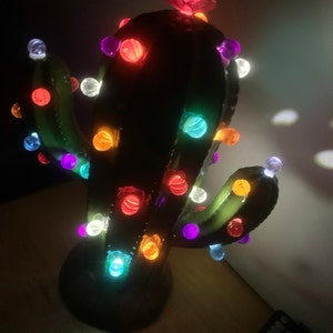 Light up Cactus USA Ceramic Cactus Christmas Tree Decoration - Etsy