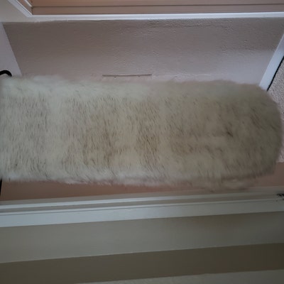 Blush With Black Tips Faux Fur Bridal Wrap Wedding Fur Shrug - Etsy