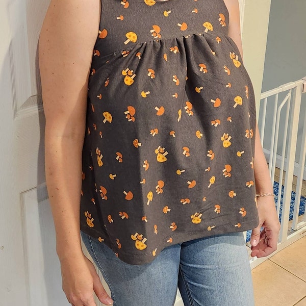 Tank Top PDF Sewing Pattern N.26 | Round Neckline and Sleeveless | With ...