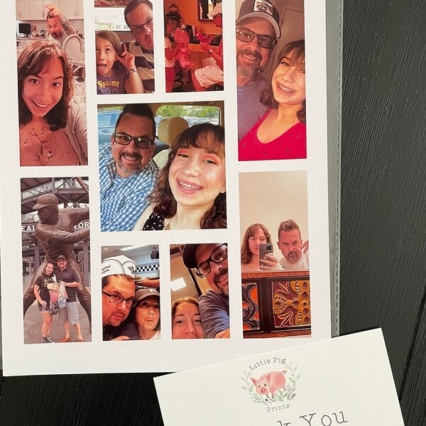 Personalised 13 Photo Collage (frame Not Included) - Etsy