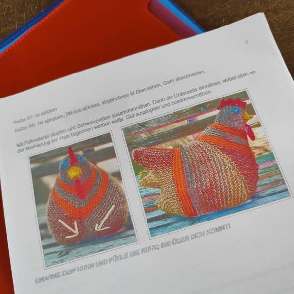 Knitted - Emotional Support Chicken™ Pattern (original and Only Legal ...