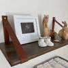 Leather Shelf Brackets Leather Straps for Shelf Wall Hanging Strap ...
