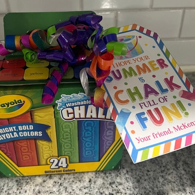 Chalk Full of Fun Tags End of School Year Gift Tags Preschool Classroom ...