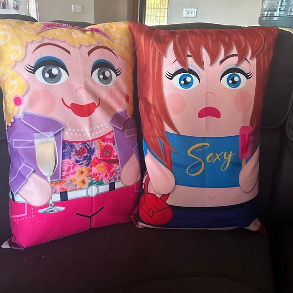 Samantha & Endora Bewitched Hugger Custom Pillowcase Pillowcover - Etsy