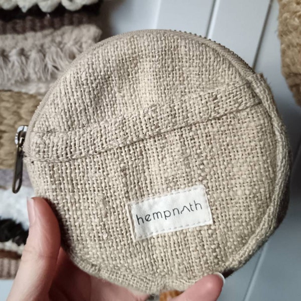 Eco-friendly Hemp Coin Purse: Handmade Vegan Mini Wallet - Etsy