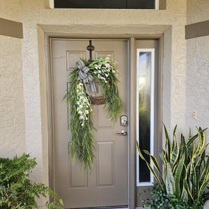 Mini Wood Bead Wreath, Mini Split Wood Ball Wreath, Mini Christmas ...