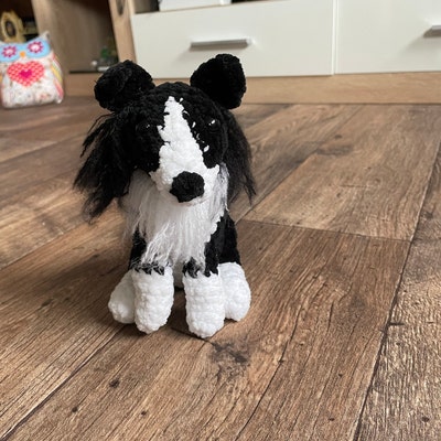 Crochet Pattern for Finnly, Realistic Crochet Border Collie Dog ...