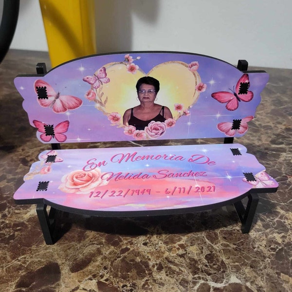 Memorial Bench Template Sublimation Design PNG - Etsy